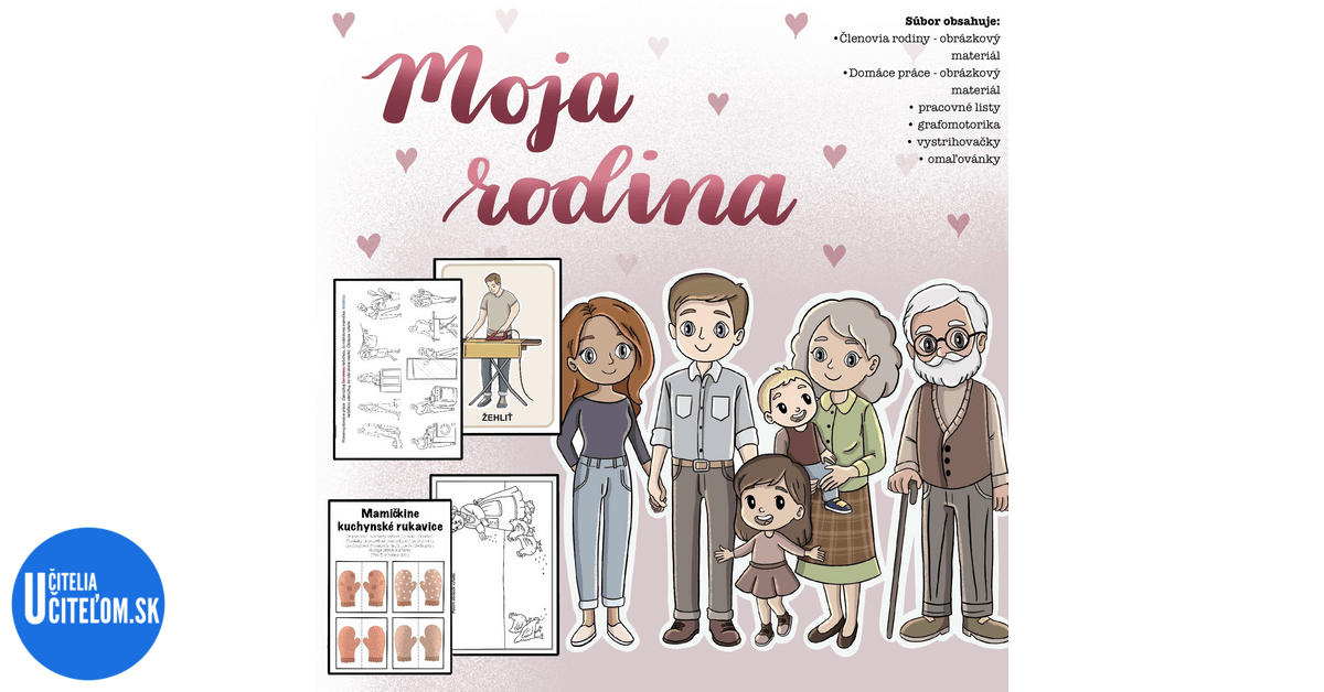 Moja rodina - Slovenský Jazyk | UčiteliaUčiteľom.sk